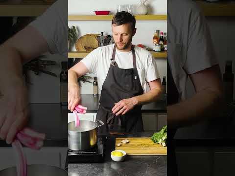 Simple Blanched Chard with Sautéed Garlic