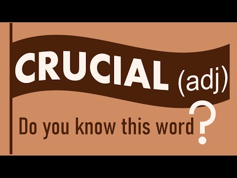 Do you know the meaning of this word: “CRUCIAL”?