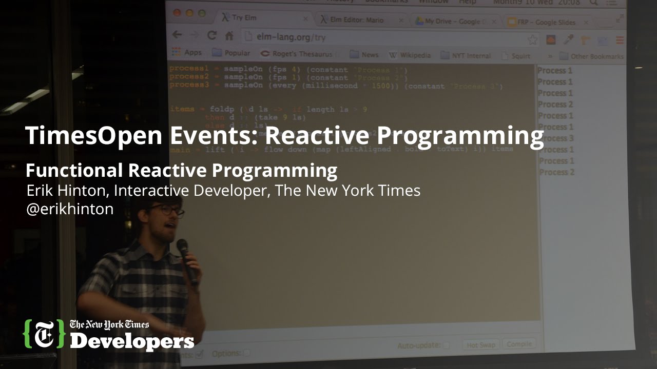 Erik Hinton on Functional Reactive Programming (TimesOpen: Reactive Programming)