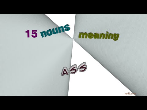 ass - 18 nouns with the meaning of ass (sentence examples)