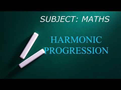 Harmonic Progression