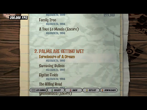 Guitar Hero: Megadeth and Tap Note Setlist I RELEASE!