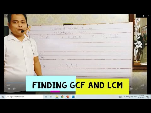 Finding the GCF and LCM Quarter 1 week 4