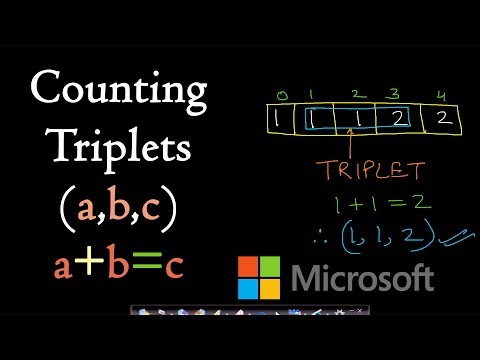 Counting the triplets