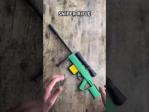 PAPER SNIPER RIFLE ORIGAMI TUTORIAL | DIY PAPER WEAPON SNIPER RIFLE STEP BY STEP EASY ORIGAMI WORLD
