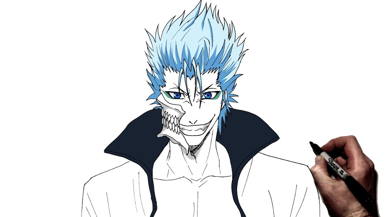 How To Draw Grimmjow | Step By Step | Bleach