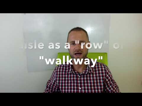 The differences between the words "aisle" and "isle"