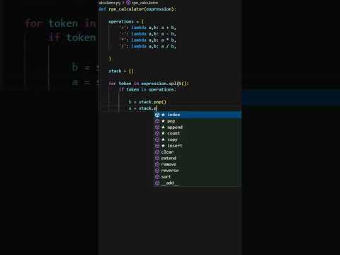 How to code a rpn calculator in python
