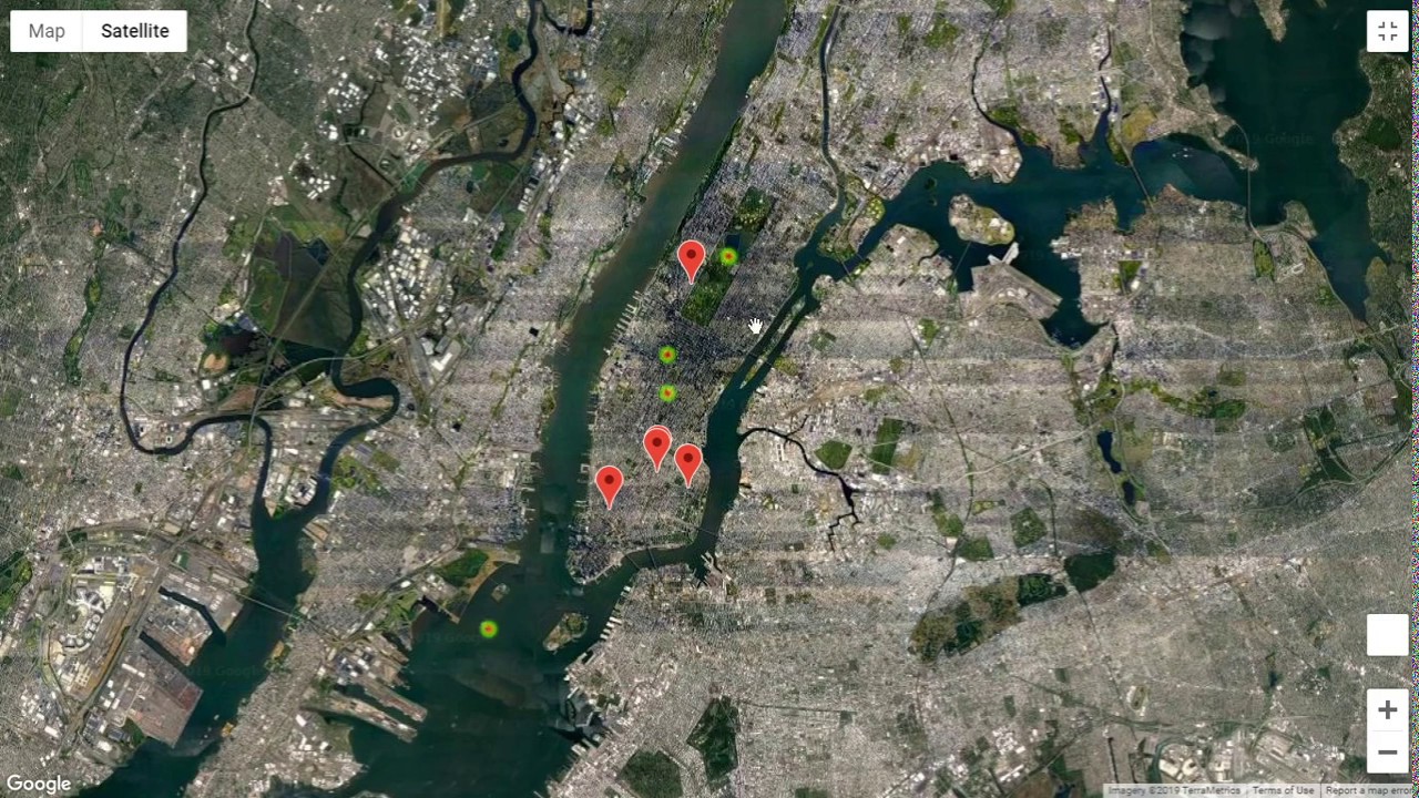 Data Analysis Using Pandas DataFrame & Matplotlib 18(a) - Adding HeatMap layer in Google Map