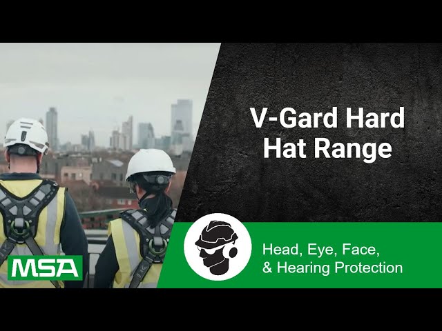 Head Protection - MSA Hard Hat V Gard C1 Vented With Fas-Trac III ...