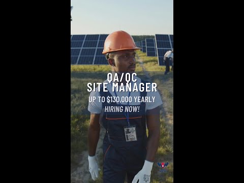 Now Hiring: QA/QC Site Manager (Oahu, HI)