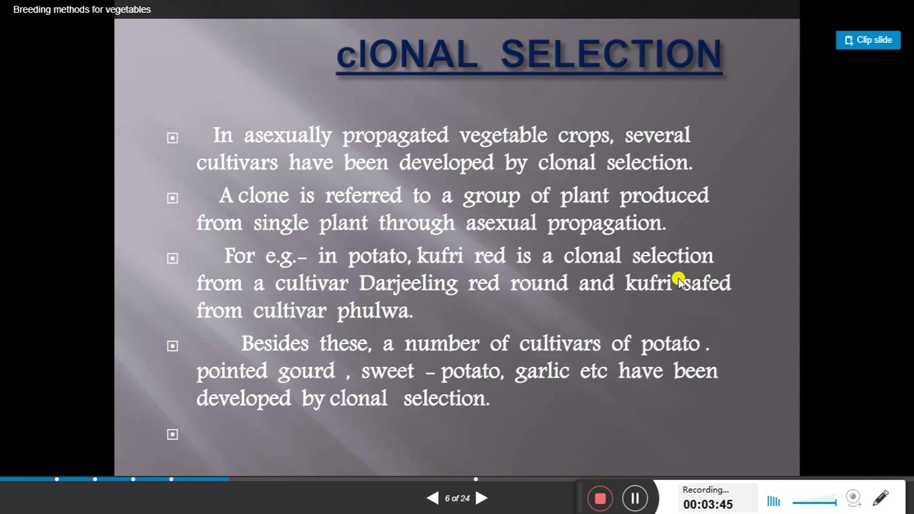 Breeding methods for vegetables