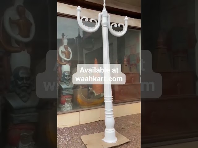 Lamp Posts - Fiber Dual Lamp Post In White Color Manufacturer from Bhilai