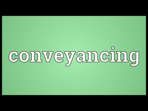 Conveyancing Meaning