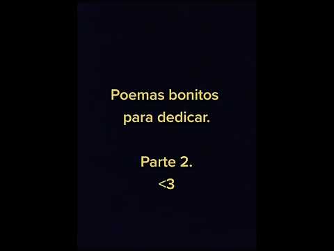 poemas bonitos para dedicar