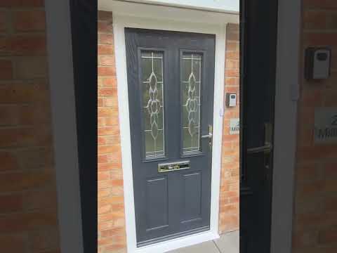 Anthracite upvc Composite front door