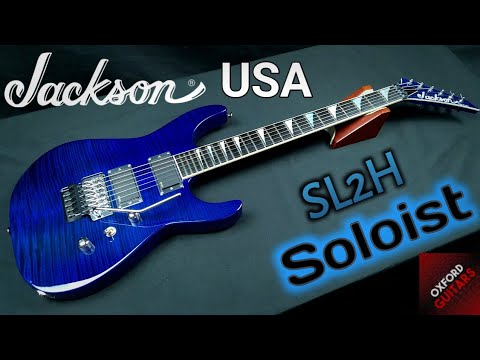 Jackson USA SL2H Soloist 2000 Trans Blue Flame Maple Top Pre | Reverb