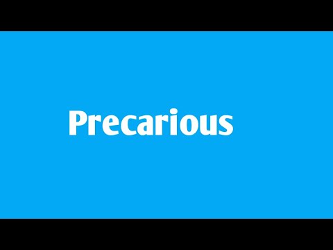 What Is The Meaning Of Word Precarious In English and Hindi/Urdu|| Precarious