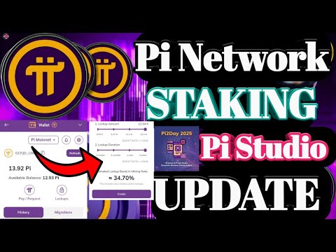 Pi Network Staking Update।Pi Network Update। Pi Launch Studio App Update।Pi Network Lock-Up Update।
