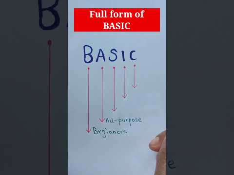 Full form of BASIC.#shorts #learning