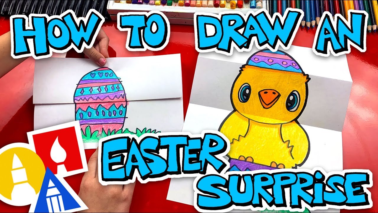 How To Draw An Easter Egg Folding Surprise 🐣