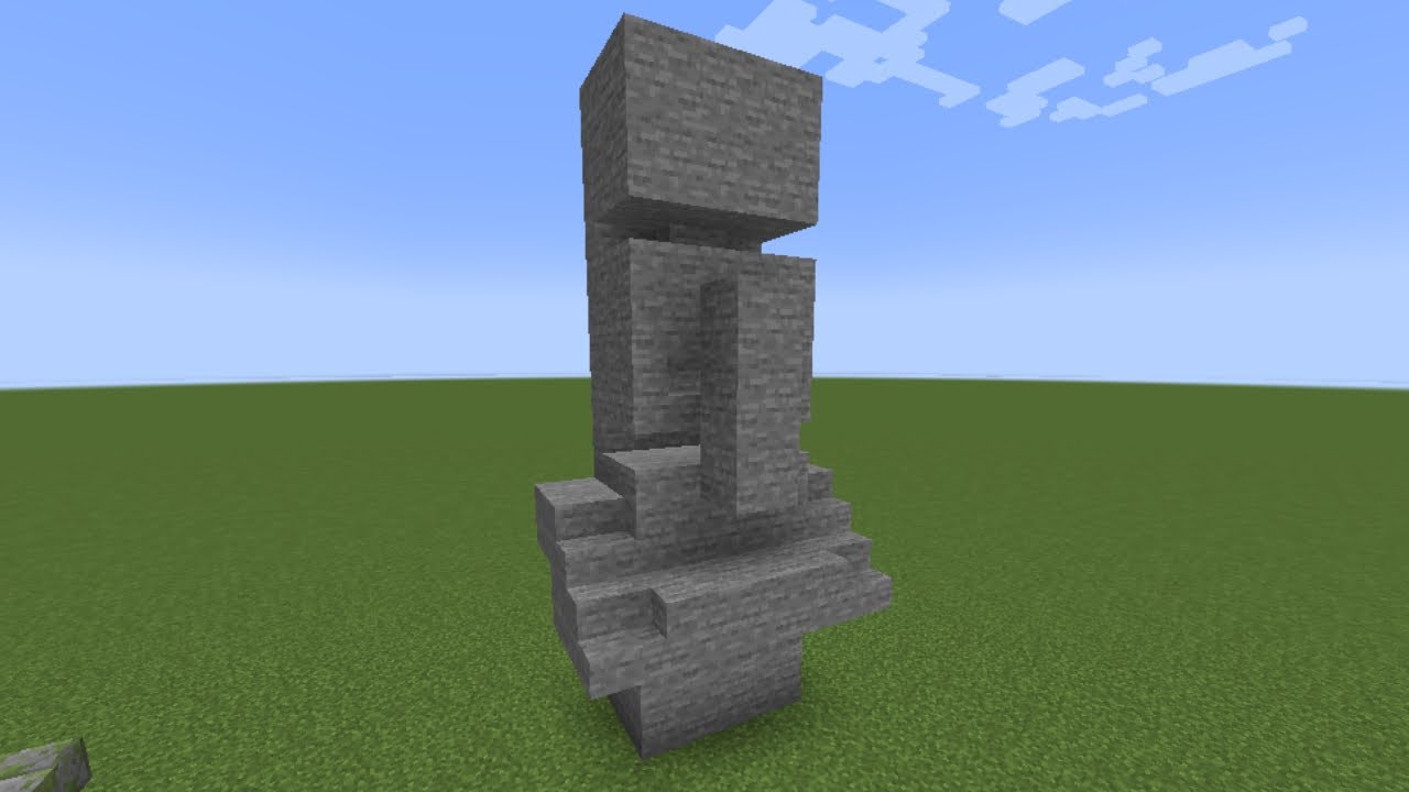 Stone Villager Statue Tutorial For Your Minecraft World! #shorts