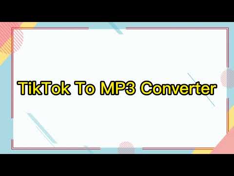 TikTok To MP3 Converter