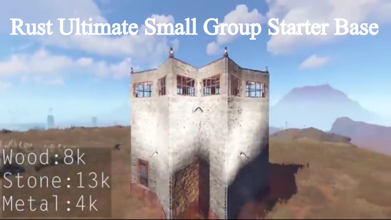 Rust Ultimate Small Group Starter Base / Outpost - Base Tour / Guide