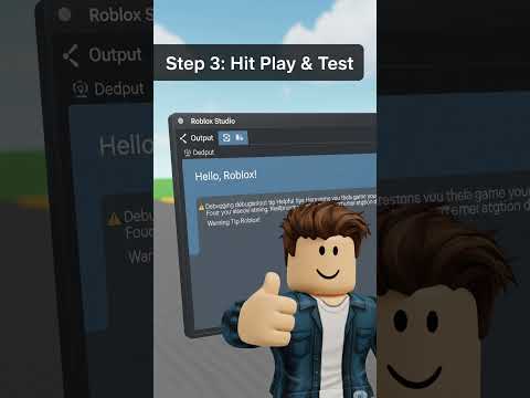 How to SCRIPT in ROBLOX Studio in 25 Seconds (No Coding Experience Needed!)