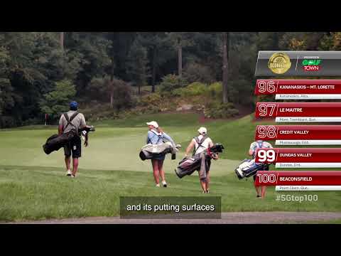 SCOREGolf's 2022 Top 100 Golf Courses in Canada : #100-91