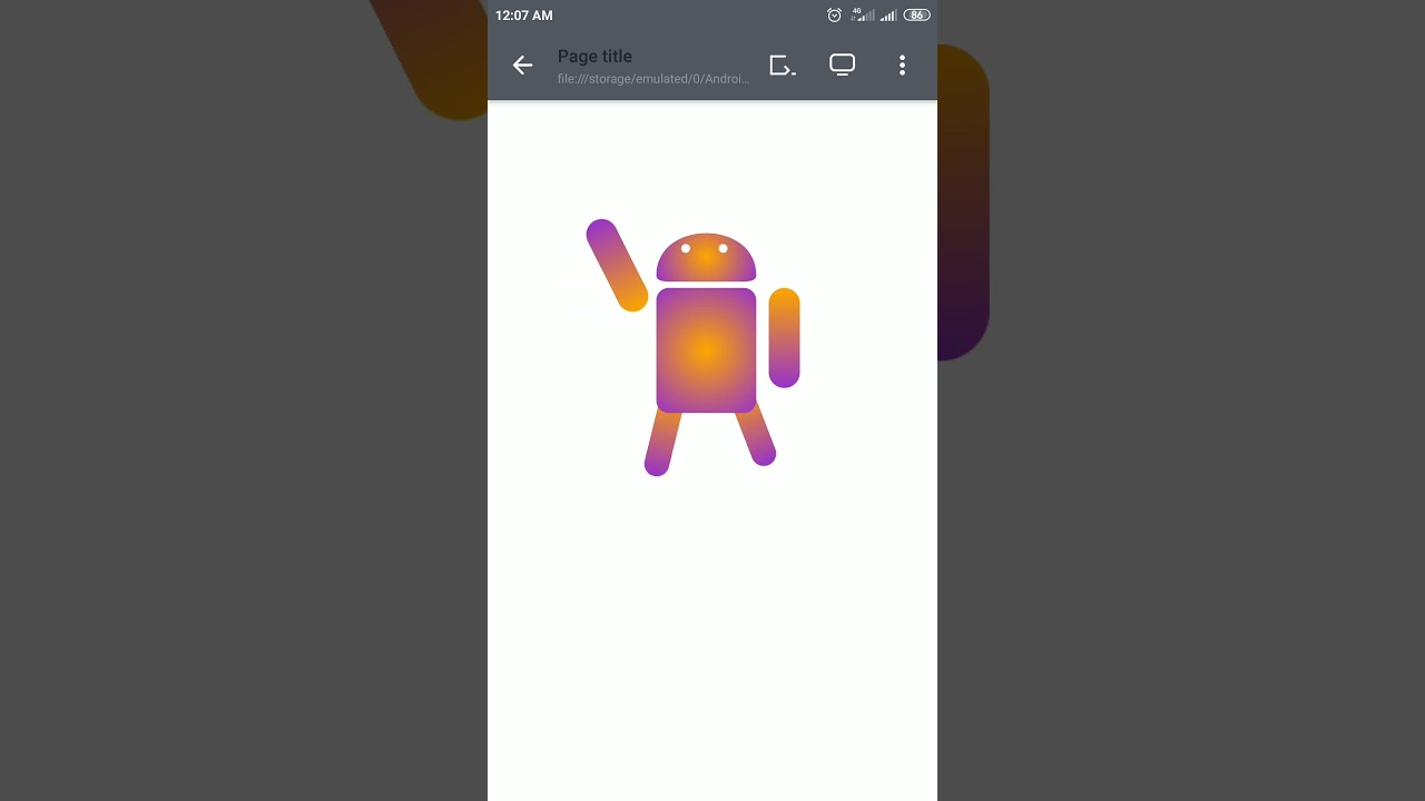 Pre Loader Animation Design using HTML and CSS Android logo model