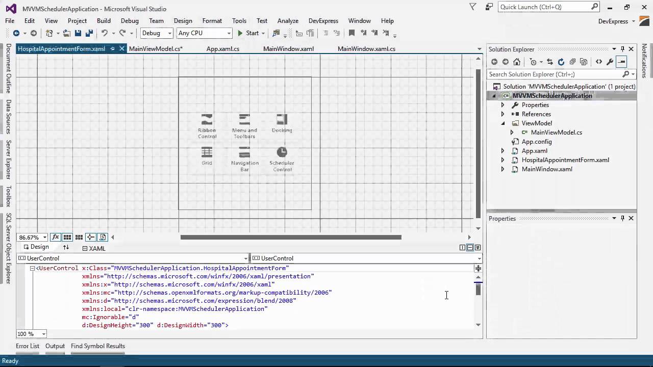 WPF Scheduler: Create a Custom MVVM Form