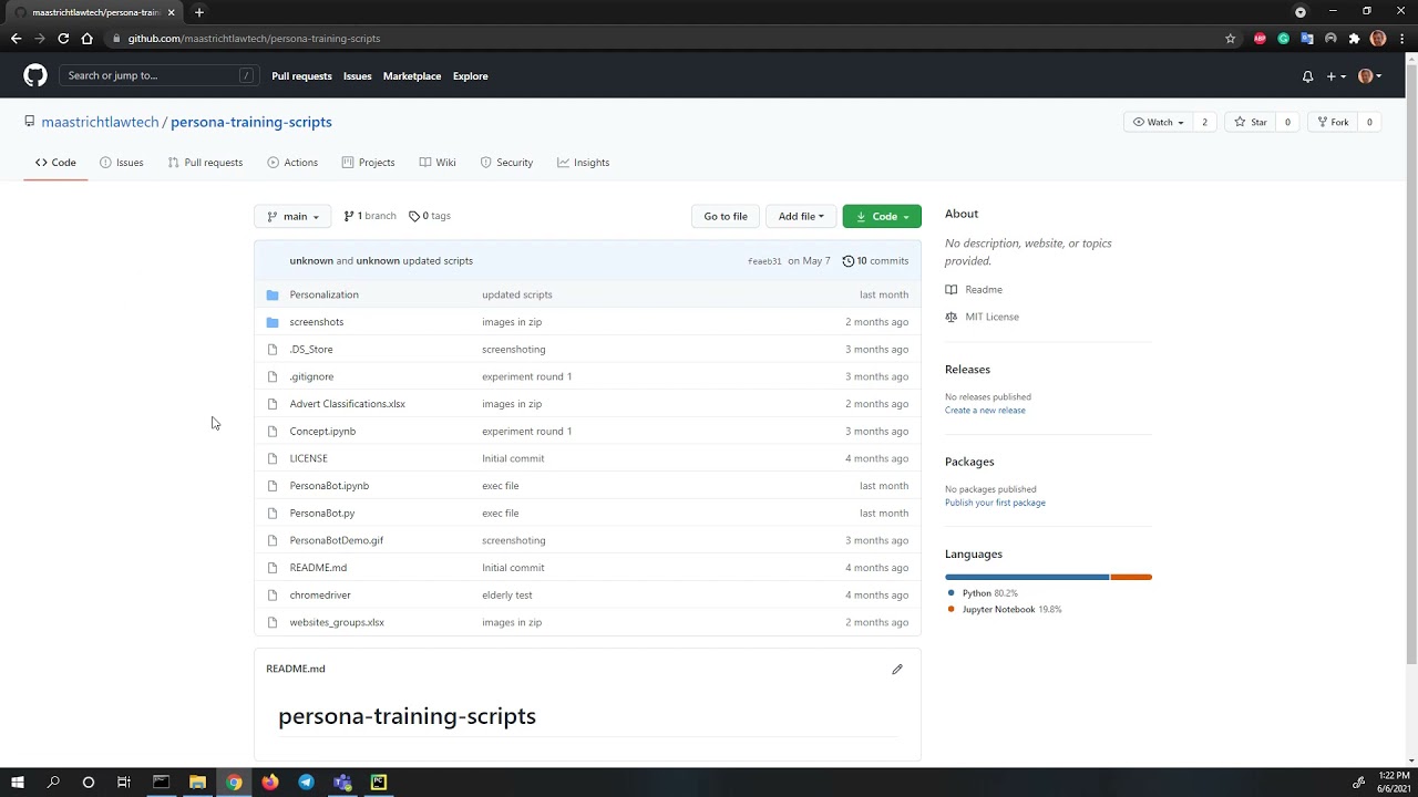 Running the web crawler from the Github repo