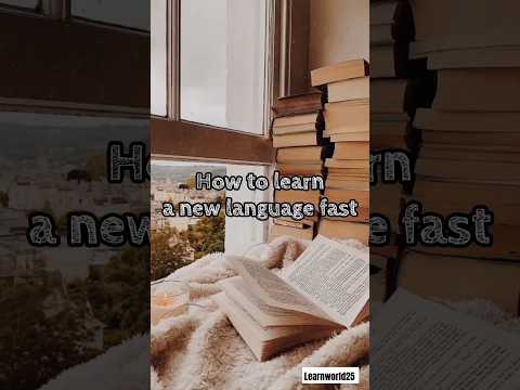 How to learn new language fast📚✨//#study // #shorts