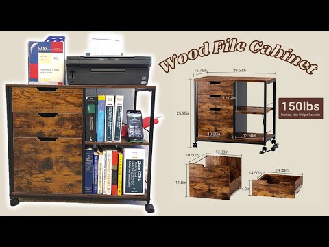 Unboxing & Setup :Office Organization with This File Cabinet | Storage, Outlets, and More!