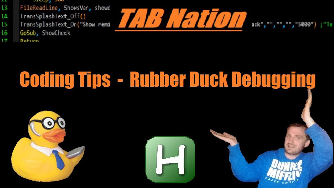 Coding Tips - Rubber Duck Debugging