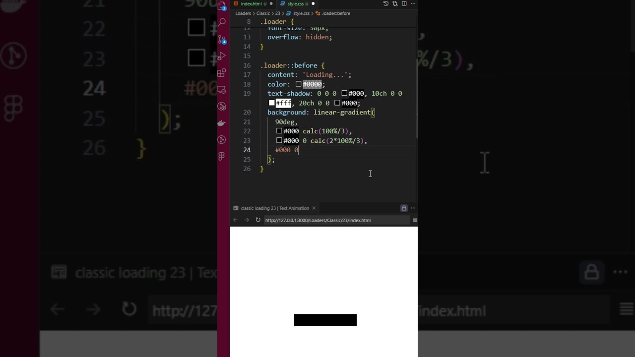 Create a Classic CSS Loading Text Animation   Beginner Tutorial No JavaScript