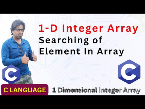 Learn C Programming | Searching of Element In Array | Pankaj Panjwani - Mind Luster