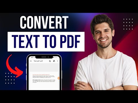 How To Convert Text To PDF in Mobile | Easy & Free Method