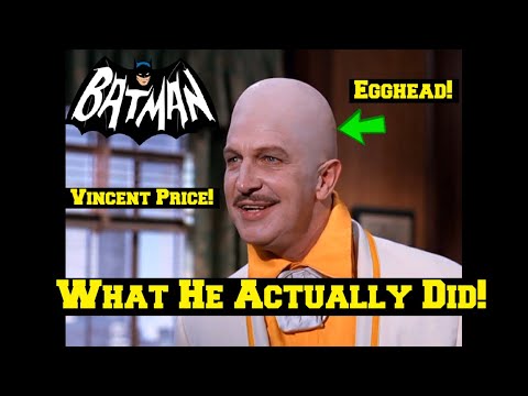 You WON'T Believe What Vincent Price (Egghead) Did on the Batman TV SHOW (60's) Set!