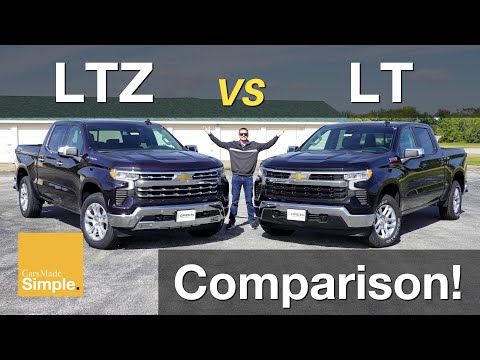 2022/23 Chevy Silverado LT vs LTZ | Side by Side Trim Comparison!