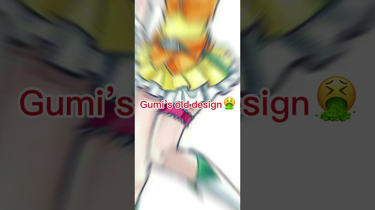 Gumi’s old design 🤢 vs new 🤩 #neonedits #Vocaloid
