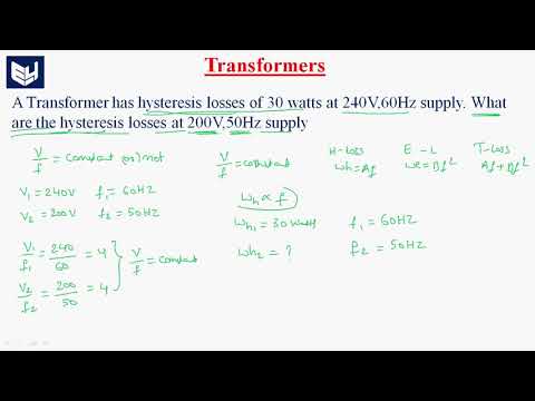 Hysteresis loss | Numerical | Transformers | Lec - 20