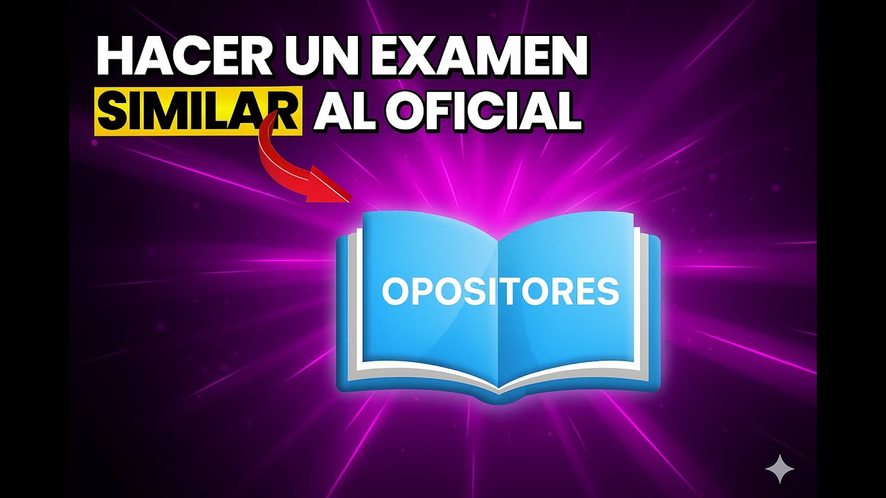 1️⃣ Crea exámenes de oposición con IA 🤖 | Practica test parecidos a los oficiales