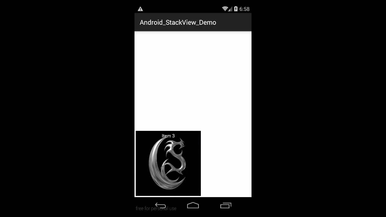 Android StackView Demo