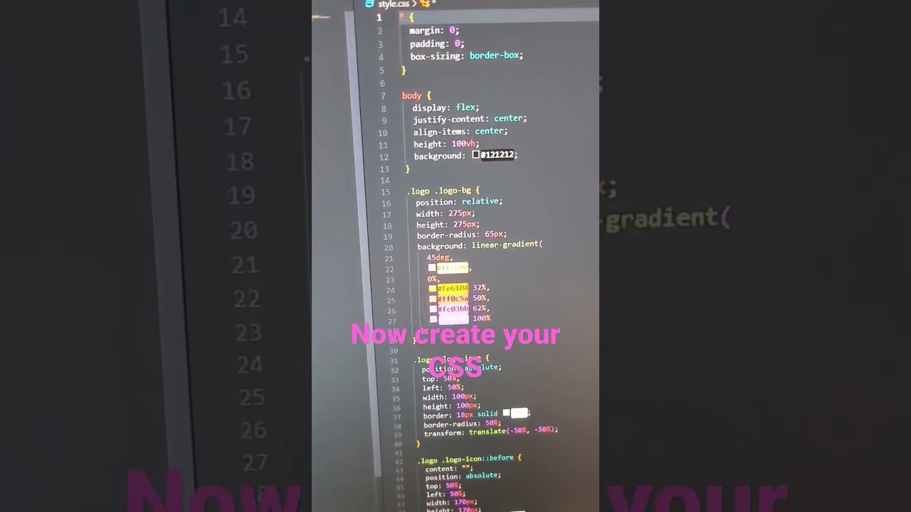 Create instagram logo at home #coding #css #javascript