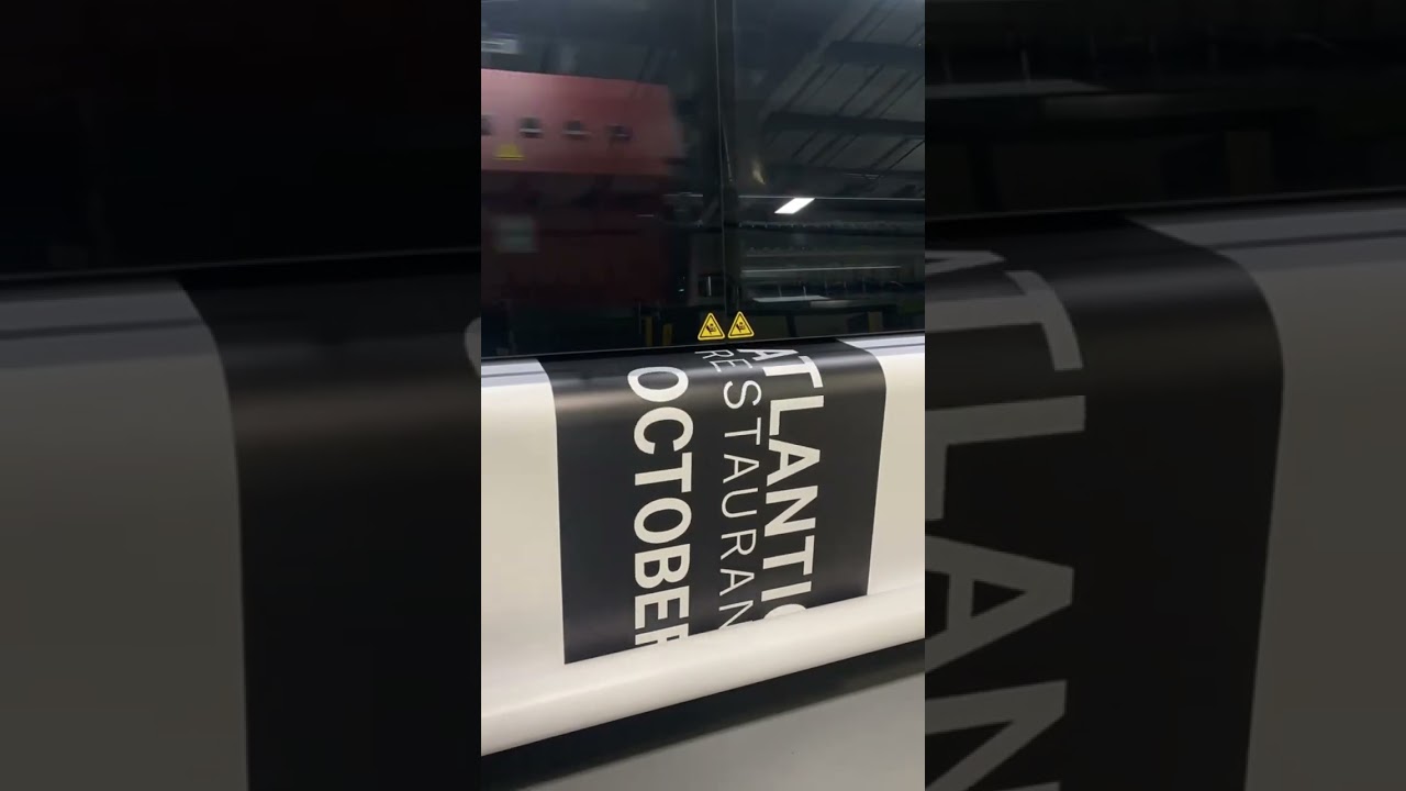 Custom Large Format Banners #printshop #largeformatprinting #timelapse #digitalprinting #banner