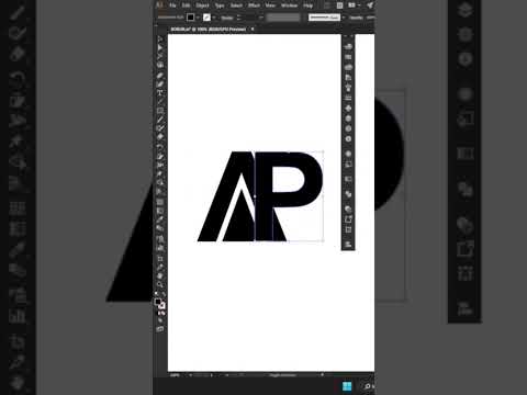 How to Make AP Logo Design in Adobe Illustrator | Typography logo | Digital Art Designs