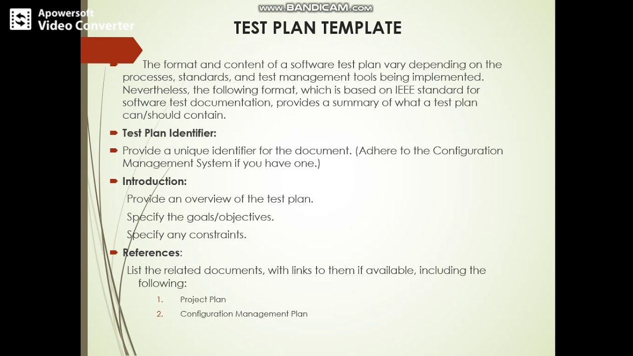 Software Testing: Test Plan Types and Test Plan Template