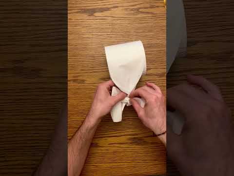 Toilet paper bow